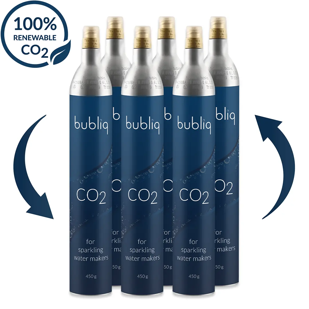 Påfyllning 6 x bubliq kolsyrepatroner 450g | bubliq